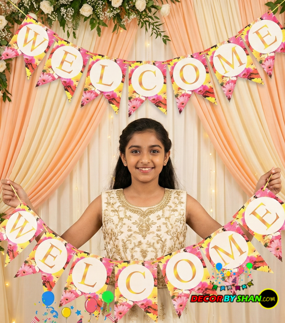 Welcome Letter Banners – Decor by Shan
