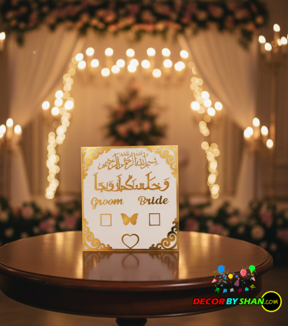 Nikah Thumb Plates – Decor by Shan
