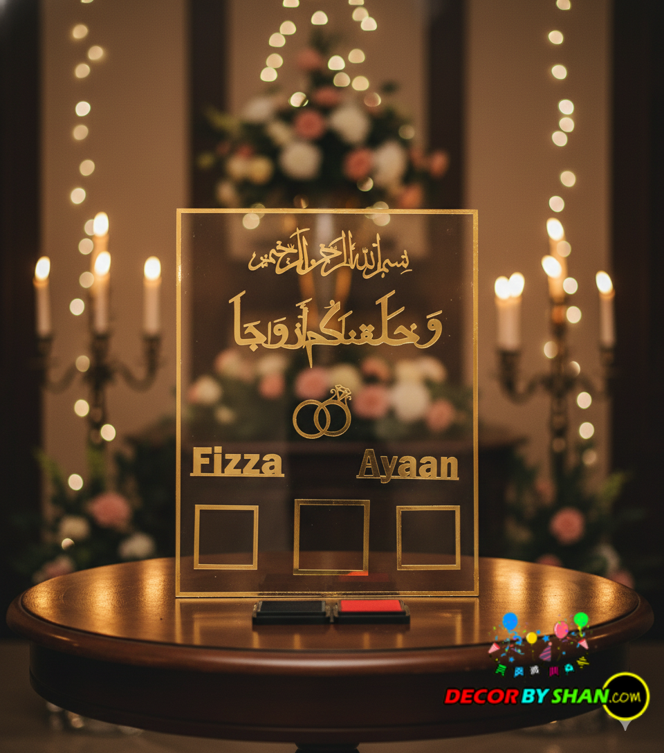 Nikah Thumb Plates – Decor by Shan