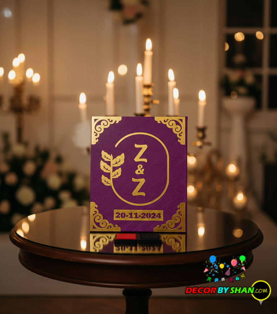 Customise Nikah Thumb Plates Album A3 – Decor by Shan