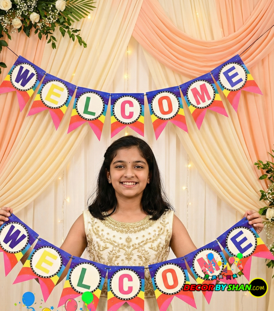 Welcome Letter Banners – Decor by Shan