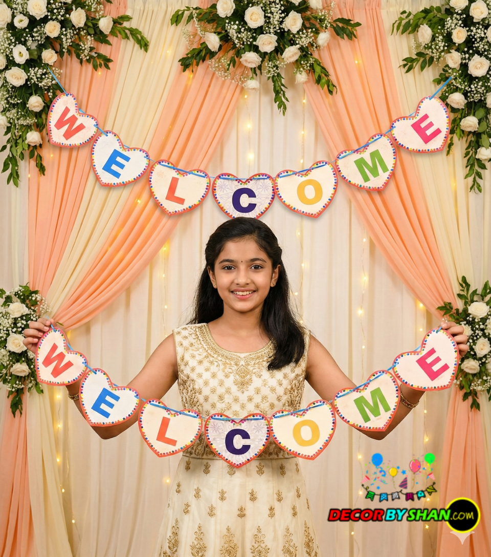 Welcome Letter Banners – Decor by Shan